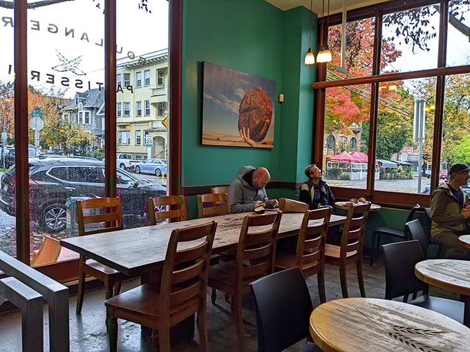 The dining area feels like that cool friend's apartment&mdash;the one who somehow makes mismatched furniture look intentional and stylish.