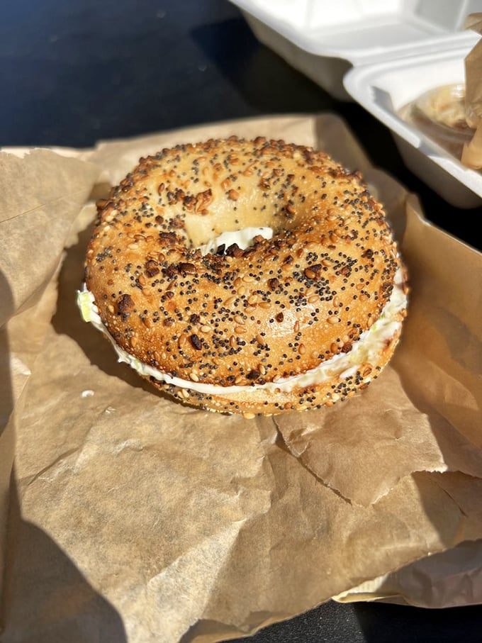 An everything bagel with cream cheese is the Swiss Army knife of breakfast foods&mdash;practical, versatile, and always the right choice.