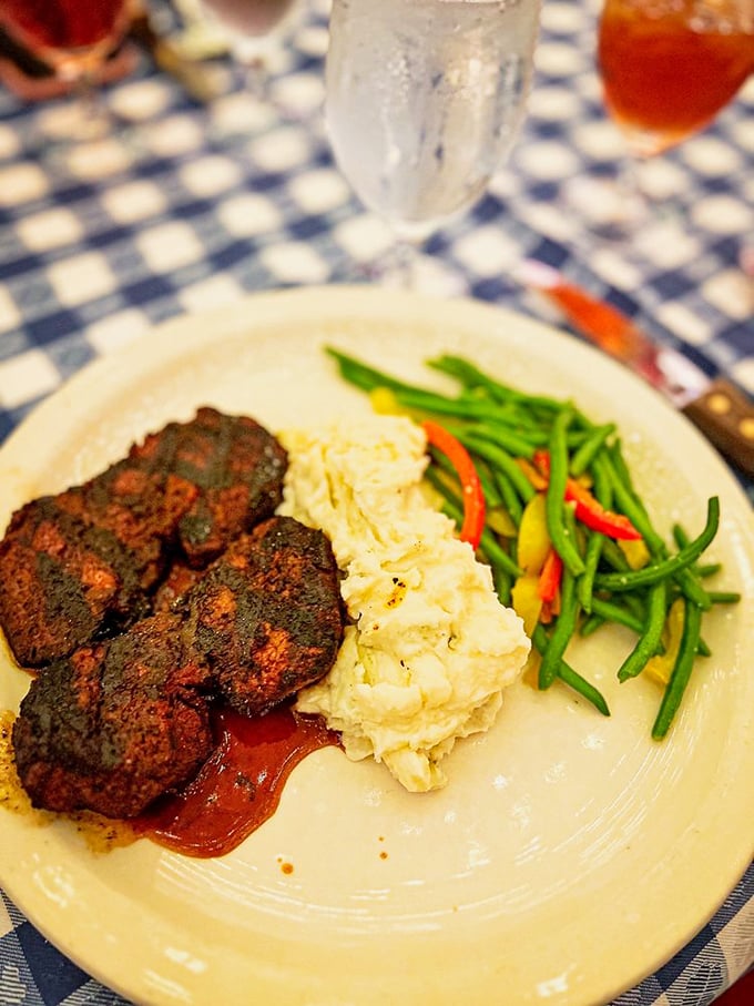 When a steak and vegetables look this harmonious together, it's like a delicious peace treaty on your plate.