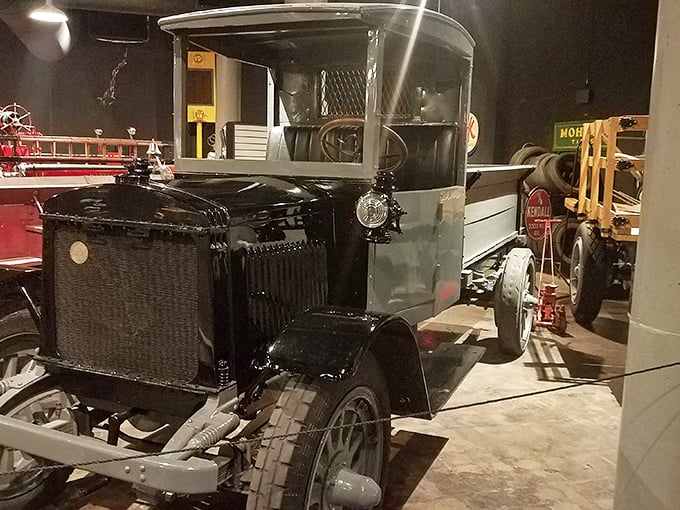 This utilitarian Ford Model TT truck reminds us when workhorses had actual horsepower. No cupholders, Bluetooth, or heated seats&mdash;just pure functional transportation.