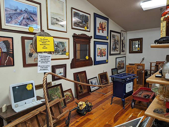 This corner could be titled "Curio Explosion"&mdash;where collectible figurines compete for attention in the most delightful way possible. 