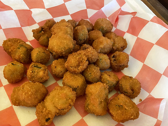 Fried okra: the vegetable that convinced skeptics that anything is delicious when properly introduced to hot oil and seasoning.