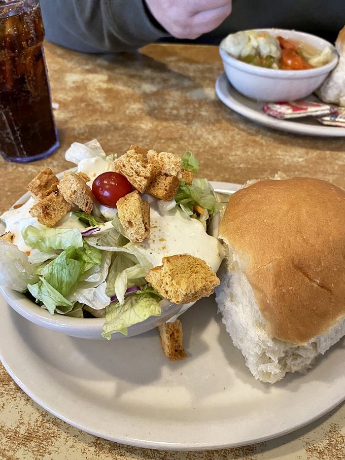 A garden-fresh salad and pillowy roll make the perfect opening act. In Wisconsin, even the sides get star treatment.