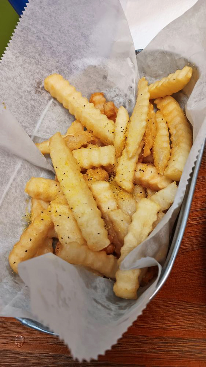 These aren't just fries&mdash;they're golden, crispy vehicles engineered specifically for transporting seasoning to your soul. No ketchup required.