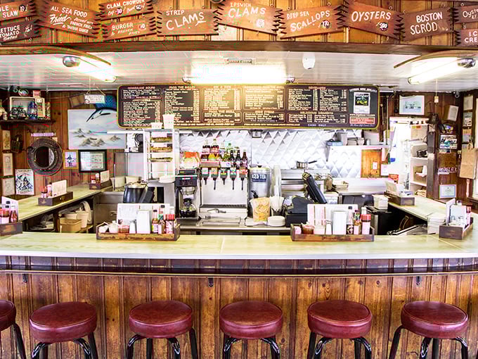 The counter service setup feels like a time machine to simpler days, when great food didn't need fancy surroundings.