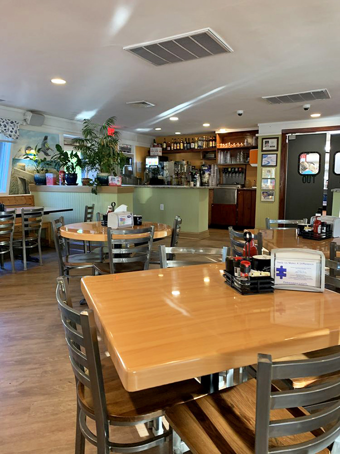 Sunlight streams through windows onto polished tables, creating that perfect "I've got all morning" vibe that makes breakfast taste even better.