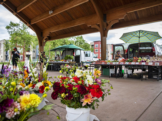 The Norske Nook's bench invites you to savor a moment of Scandinavian-inspired tranquility before diving into what might be Wisconsin's most comforting comfort food. 
