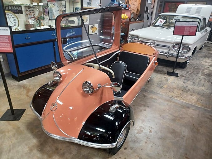The quirky Messerschmitt KR200 bubble car proves that automotive charm comes in all sizes&mdash;like a puppy that never grows up but still turns heads.