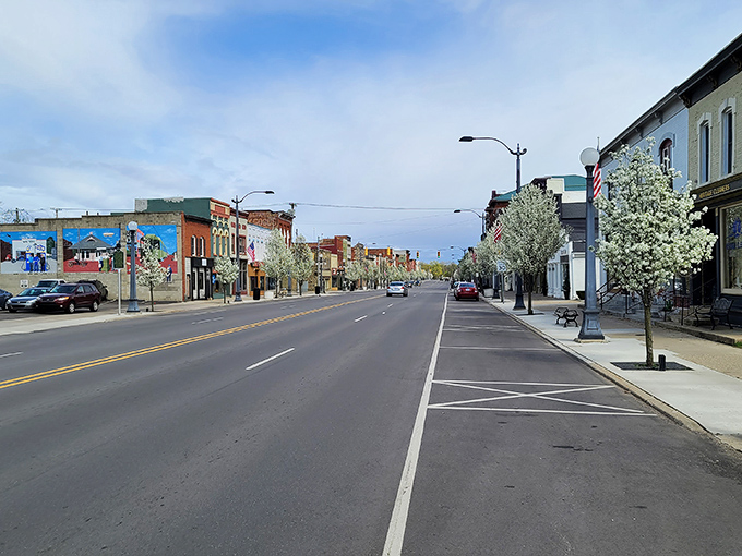Michigan Avenue stretches before you like a timeline&mdash;flowering trees soften the edges of history while inviting modern explorers to stroll its sidewalks.