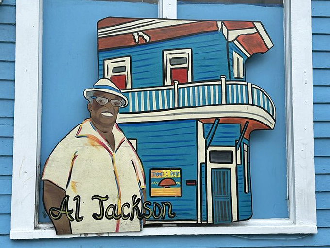 The artwork throughout the museum connects jazz to its historical roots, showing how this uniquely American art form emerged from cultural fusion.