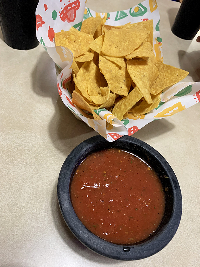 Chips and salsa: the opening act that sometimes outshines the headliner. This salsa has the perfect balance of chunk and smooth&mdash;like a well-choreographed dance.