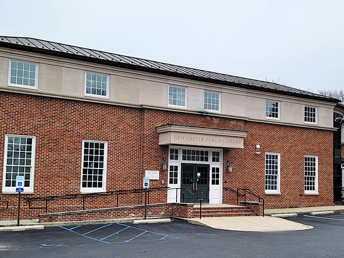 The New Castle Public Library combines modern services with traditional brick architecture. Books and Wi-Fi&mdash;the perfect marriage of old and new Delaware.