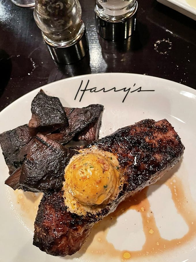 This New York Strip steak with compound butter is the bovine equivalent of wearing a tuxedo &ndash; dressed to impress and ready for your undivided attention.