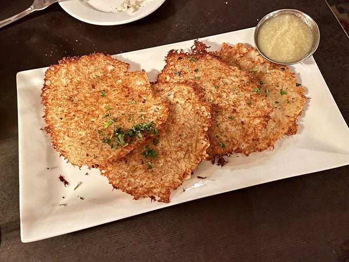 Potato pancakes with the perfect crisp-to-tender ratio—like hash browns that went to finishing school in Munich.