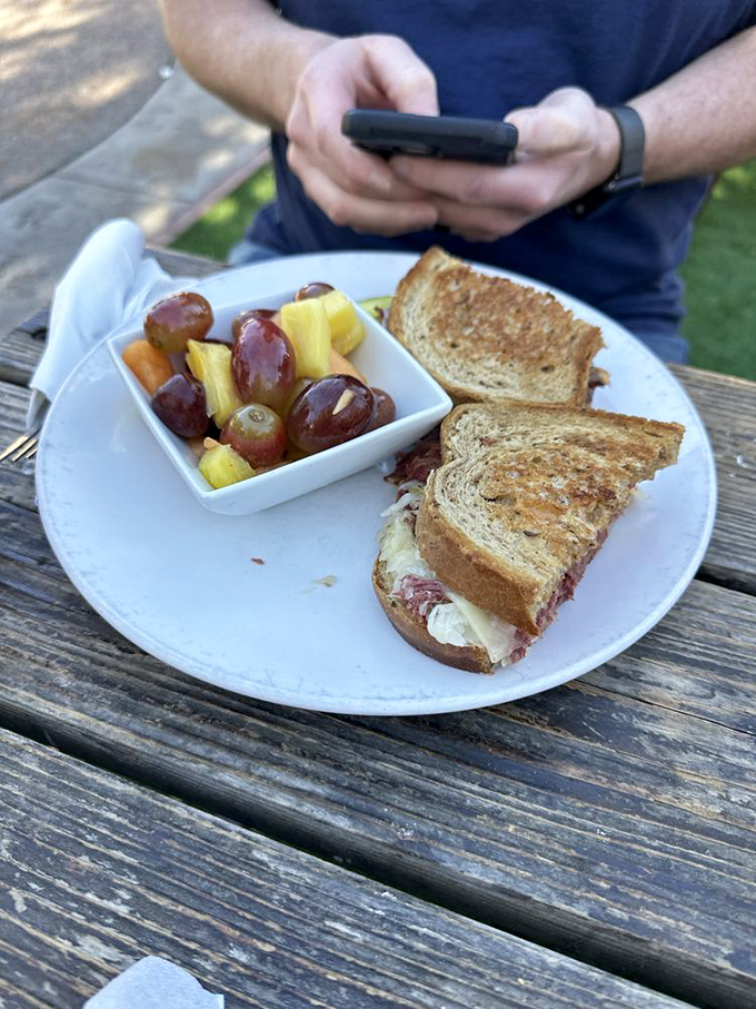 This sandwich is stacked higher than my unread books pile, with each layer telling its own delicious story.