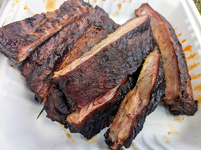 Ribs with that perfect bite&mdash;not falling off the bone (that's overcooked!), but surrendering with just enough resistance to remind you they were once magnificent.