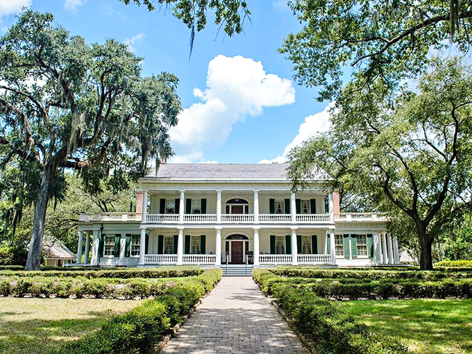 Rosedown's classical symmetry and manicured approach whisper of bygone elegance. This isn't just a house&mdash;it's Southern history in architectural form.