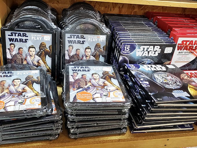 The Star Wars merchandise motherlode! George Lucas himself would need a shopping cart here. May the discounts be with you, always.