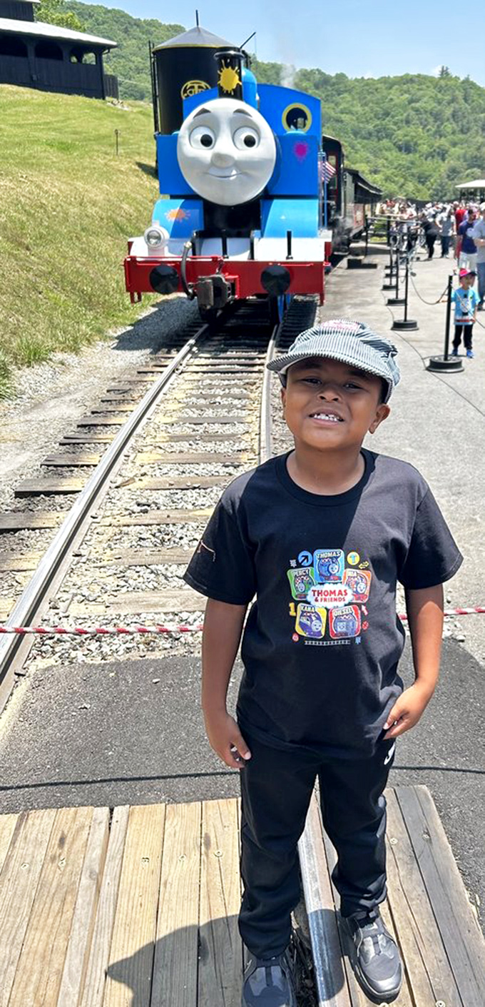 Thomas the Tank Engine brings literary magic to the mountains, transforming an already special experience into something truly unforgettable for young train enthusiasts.