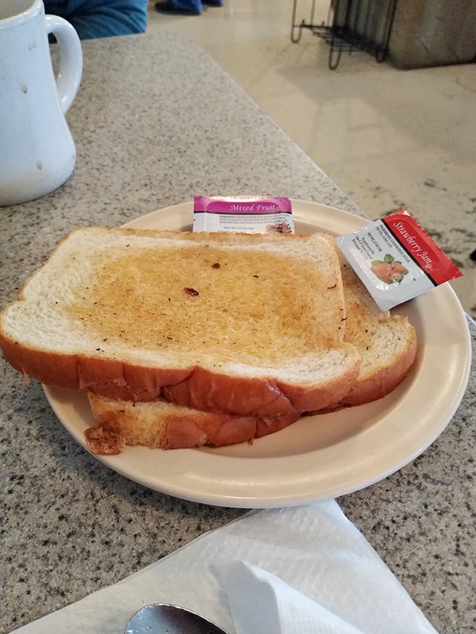 Toast: the unsung hero of the breakfast world. Those jam packets aren't just condiments&mdash;they're tiny treasure chests of fruity possibility.