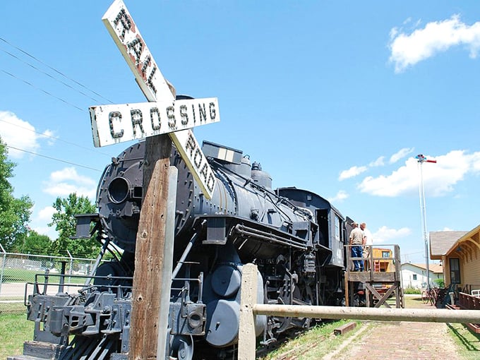 This vintage locomotive at Trails & Rails Museum reminds us that Kearney's been a crossroads long before GPS was invented.