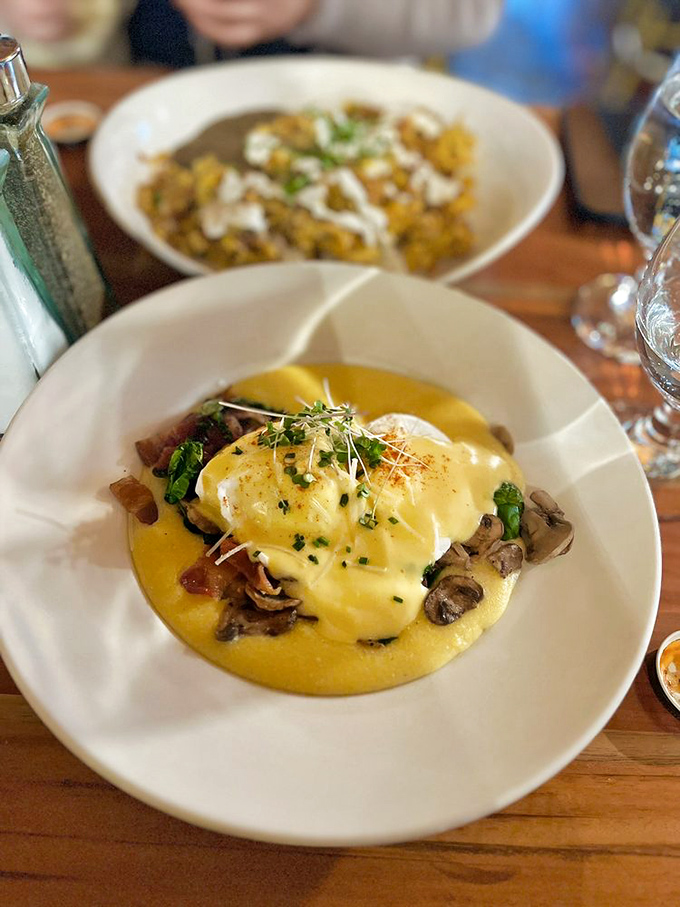 A Benedict that would make the French and Americans finally agree on something: this is breakfast worth getting out of bed for. 