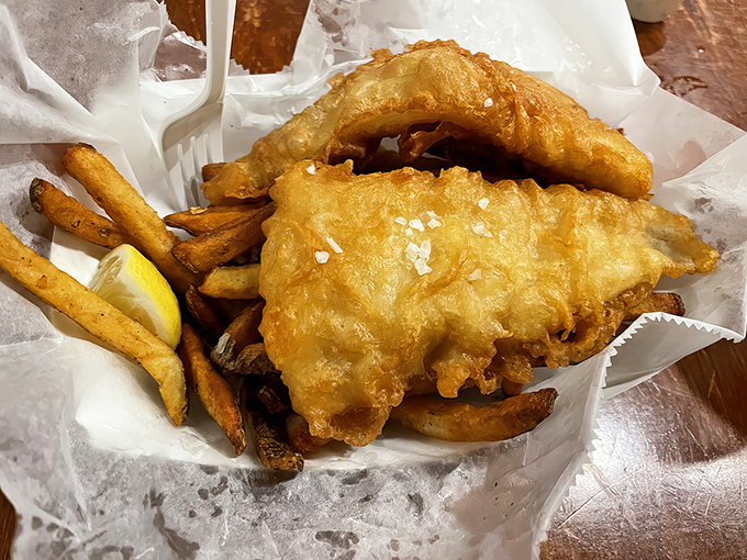Walleye and fries&mdash;Minnesota's unofficial state meal. The golden batter shatters like thin ice on a spring lake with each bite.