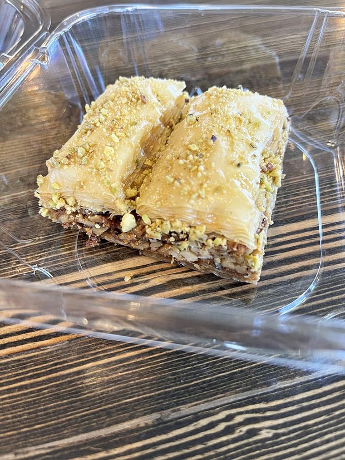 Baklava that would make the gods jealous&mdash;layers of phyllo and honey-soaked nuts that shatter with each heavenly bite.