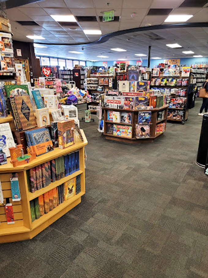 Board game paradise where forgotten childhood favorites mingle with modern classics. That wooden table displays games that bring people together without Wi-Fi.