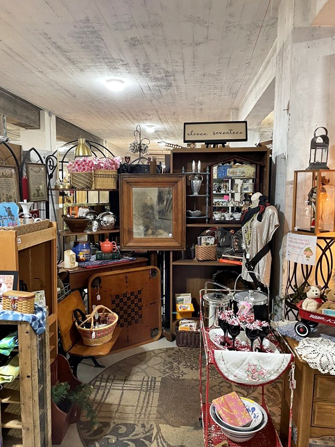 Every inch of this booth is a carefully curated chaos of memories, where your next family heirloom is hiding in plain sight.