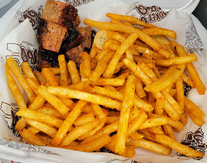 Burnt ends and fries &ndash; the comfort food equivalent of winning the lottery while wearing your favorite sweater on a perfect autumn day.