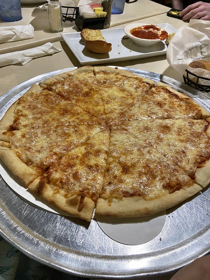 Sometimes the simplest pizza speaks the loudest&mdash;this cheese pie whispers sweet nothings about the beauty of getting basics right.