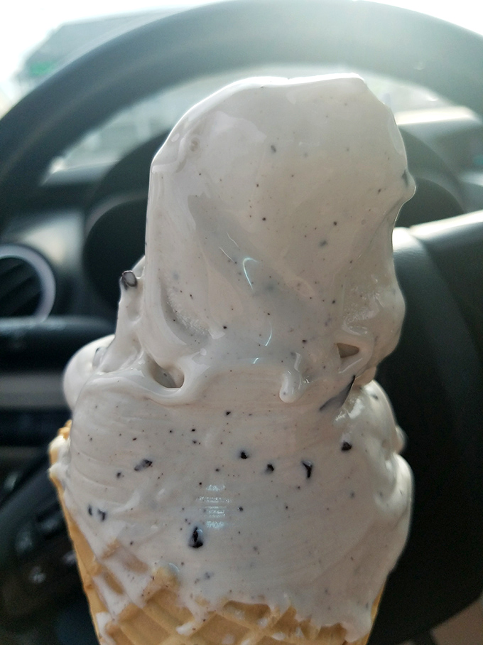 Cookies and cream with visible specks of cookie goodness&mdash;proof that sometimes the classics endure because they're simply unbeatable.