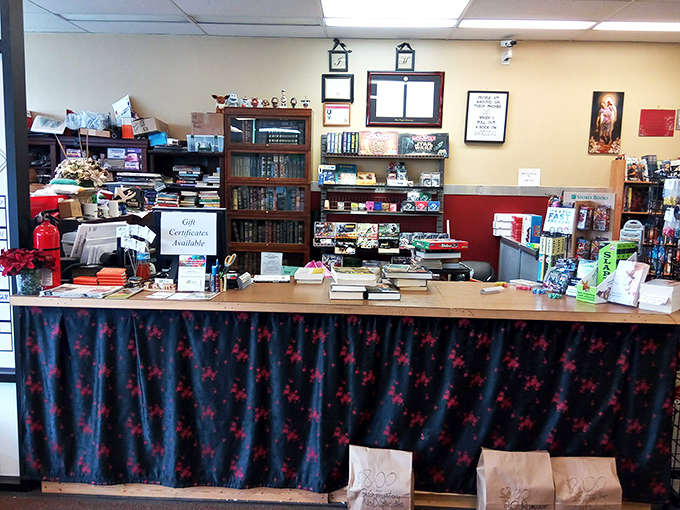 The checkout counter doubles as information central, where staff recommendations and gift certificates await the undecided explorer.