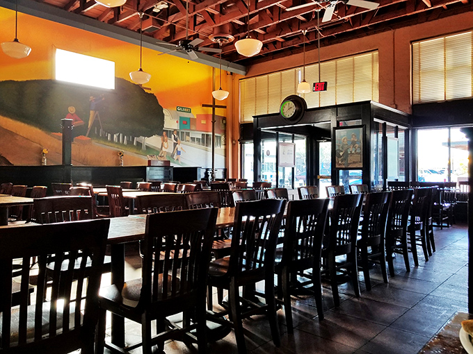 The dining room feels like Grandma's house &ndash; if Grandma had excellent taste in barbecue and could seat 100 of her closest friends.