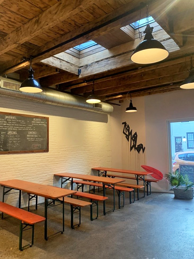 Minimalist design lets the food be the star, while those skylights ensure your Instagram shots capture every glorious detail of your feast.