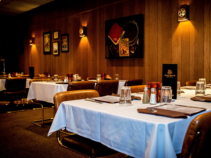 The dining room whispers of decades of celebrations, business deals, and first dates &ndash; all conducted over perfectly cooked beef and generous pours.