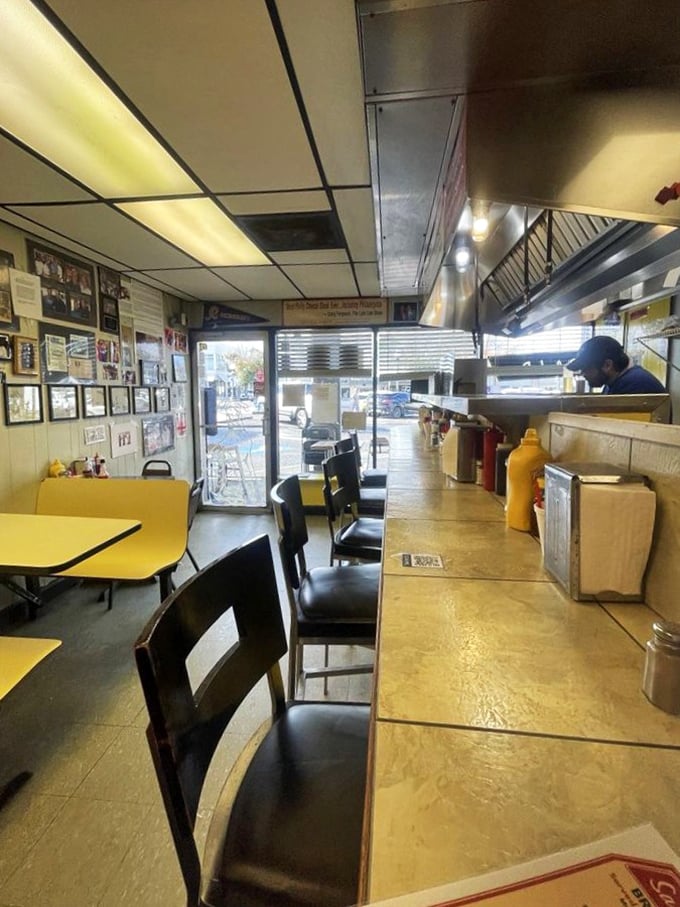 The yellow tables aren't just furniture&mdash;they're portals to simpler times. Where calories don't count and smartphones fear to tread.
