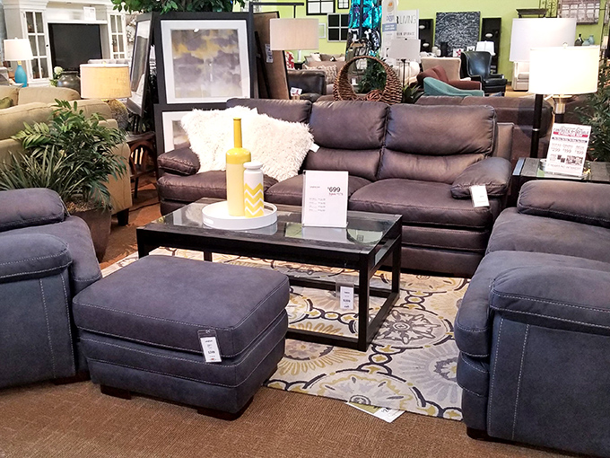 This living room set isn't just furniture; it's an invitation to Netflix marathons and conversations that last until 2 AM.