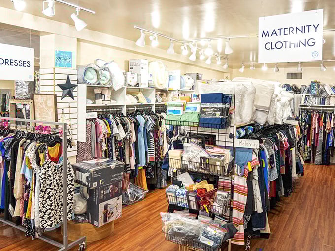 The maternity section&mdash;where expectant moms can dress the bump without deflating the bank account.