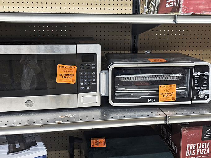 Kitchen dreams at bargain prices! These countertop appliances wait for their forever homes, ready to transform someone's cooking game without breaking the bank.