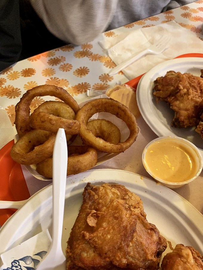 Onion rings with the structural integrity to stand up to any dipping sauce. Architecture you can eat.