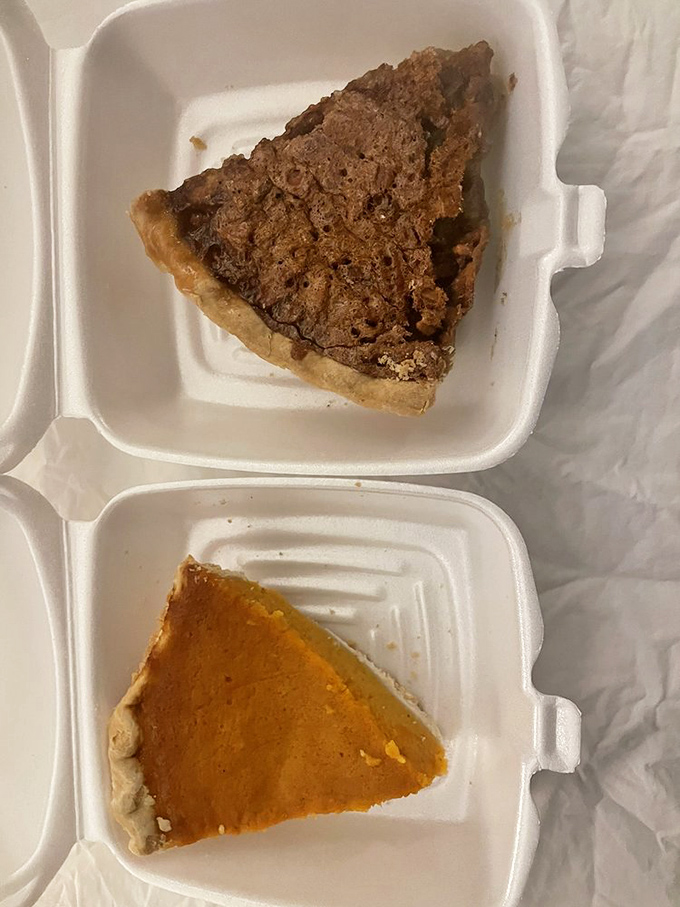 Two slices of pie that make you realize dessert isn't an option&mdash;it's the logical conclusion to a perfect Southern meal.