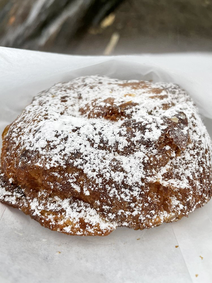 Chocolate meets almond in this powdered masterpiece. It's the pastry equivalent of when Sinatra and Bennett recorded together – legendary.