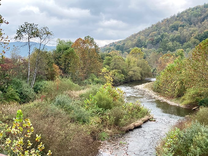 The Sinnemahoning Creek meanders through town like a liquid timeline, connecting Emporium's past to its present with gentle persistence.