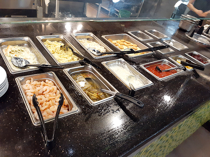 Plump shrimp nestled among comfort classics&mdash;the ocean meets the heartland in this delicious cultural exchange program.