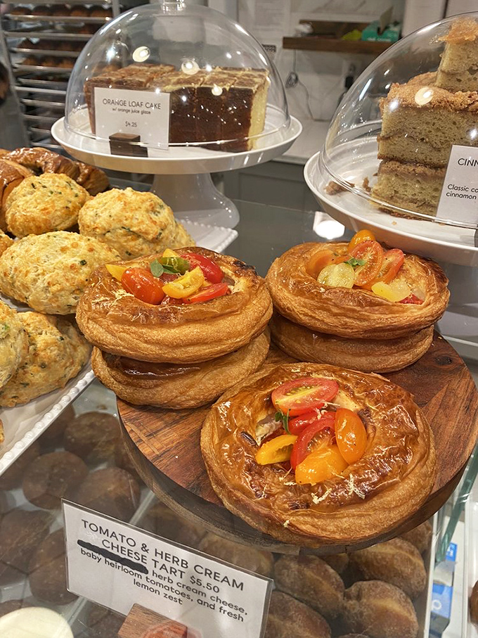 Savory meets flaky in these tomato tarts, where heirloom tomatoes lounge atop buttery pastry like sunbathers on a Maryland beach.
