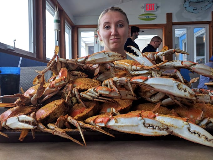 Not so much a meal as a glorious challenge. This tower of crabs asks the eternal question: "How much deliciousness can one human handle?"