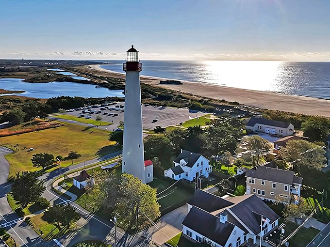 Cape May's historic lighthouse stands guard over some of the most affordable corners of this Victorian beach paradise.