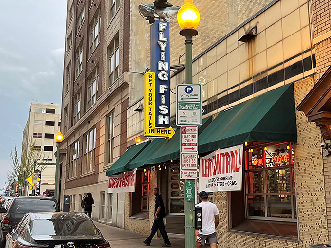 That vintage sign has guided generations of Memphians to catfish nirvana on this historic downtown corner.